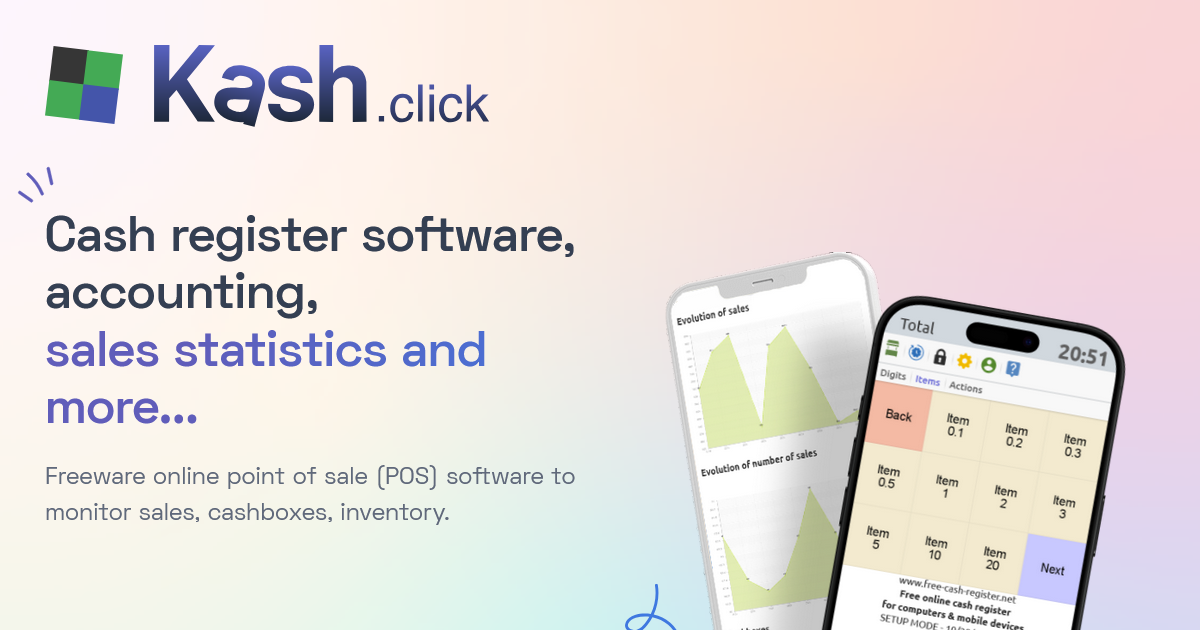 Kash.click : record your sales